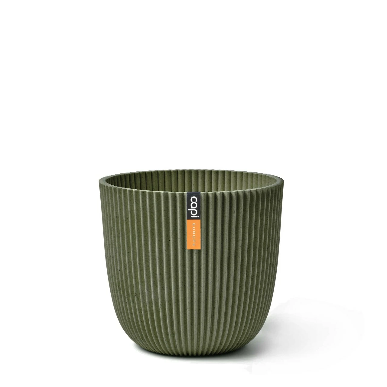 Capi Pot Bol Groove 13 x 12 cm Artificial Grass Green