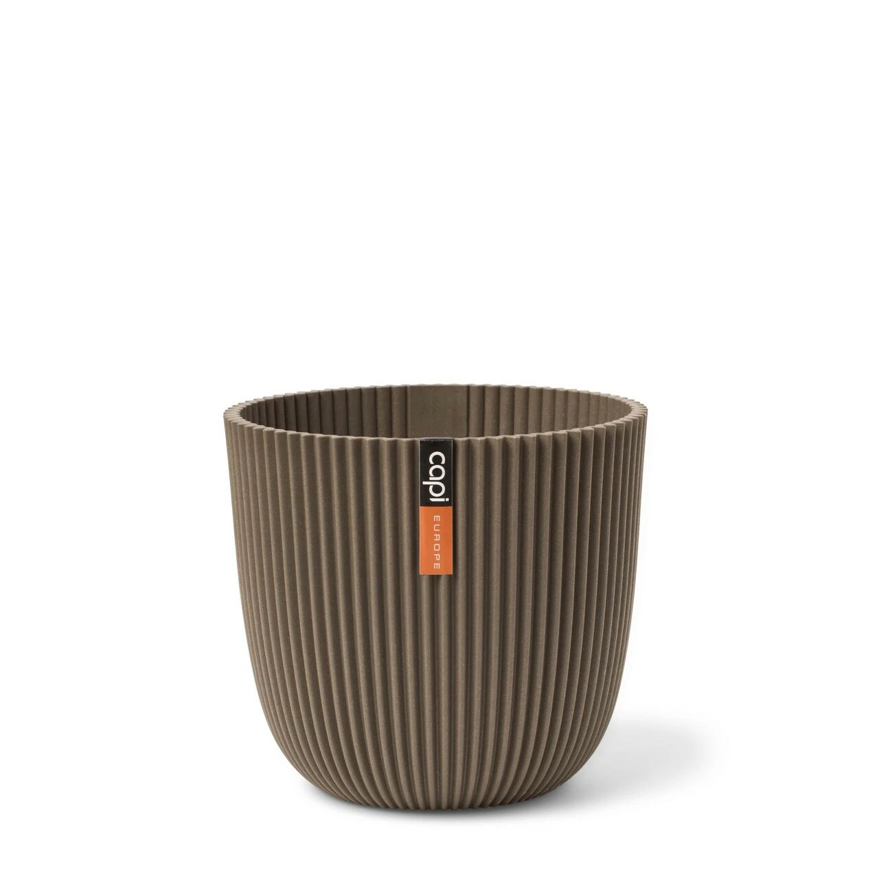 Capi Pot Bol Groove 16 x 15 cm Warm Taupe