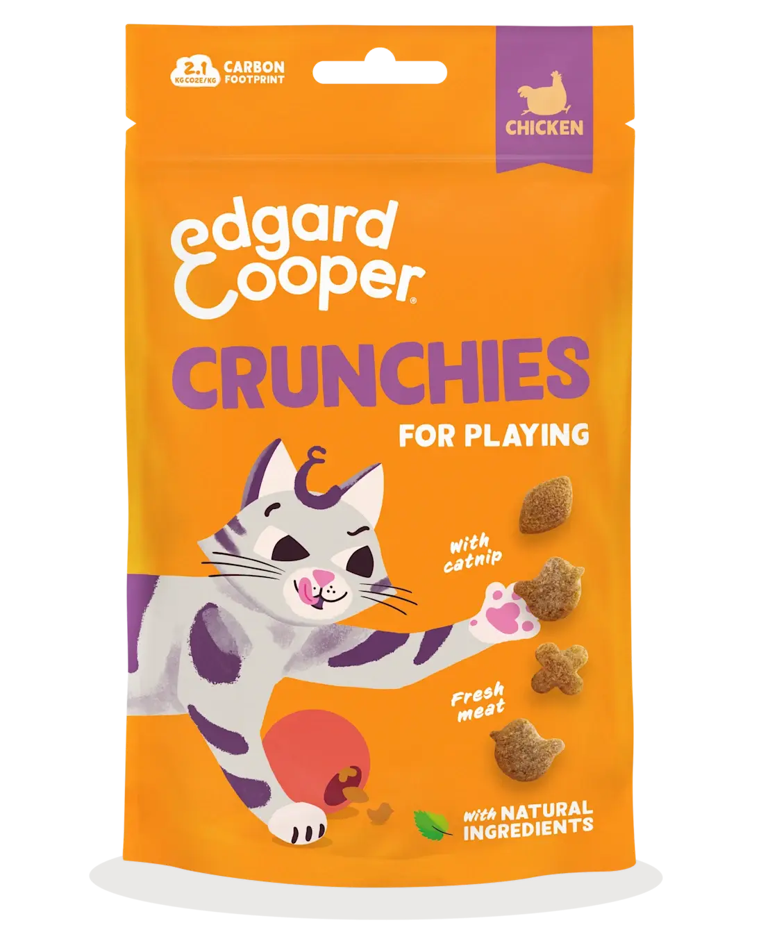 Edgard & Cooper - Kattensnack Crunchies Kip 50g