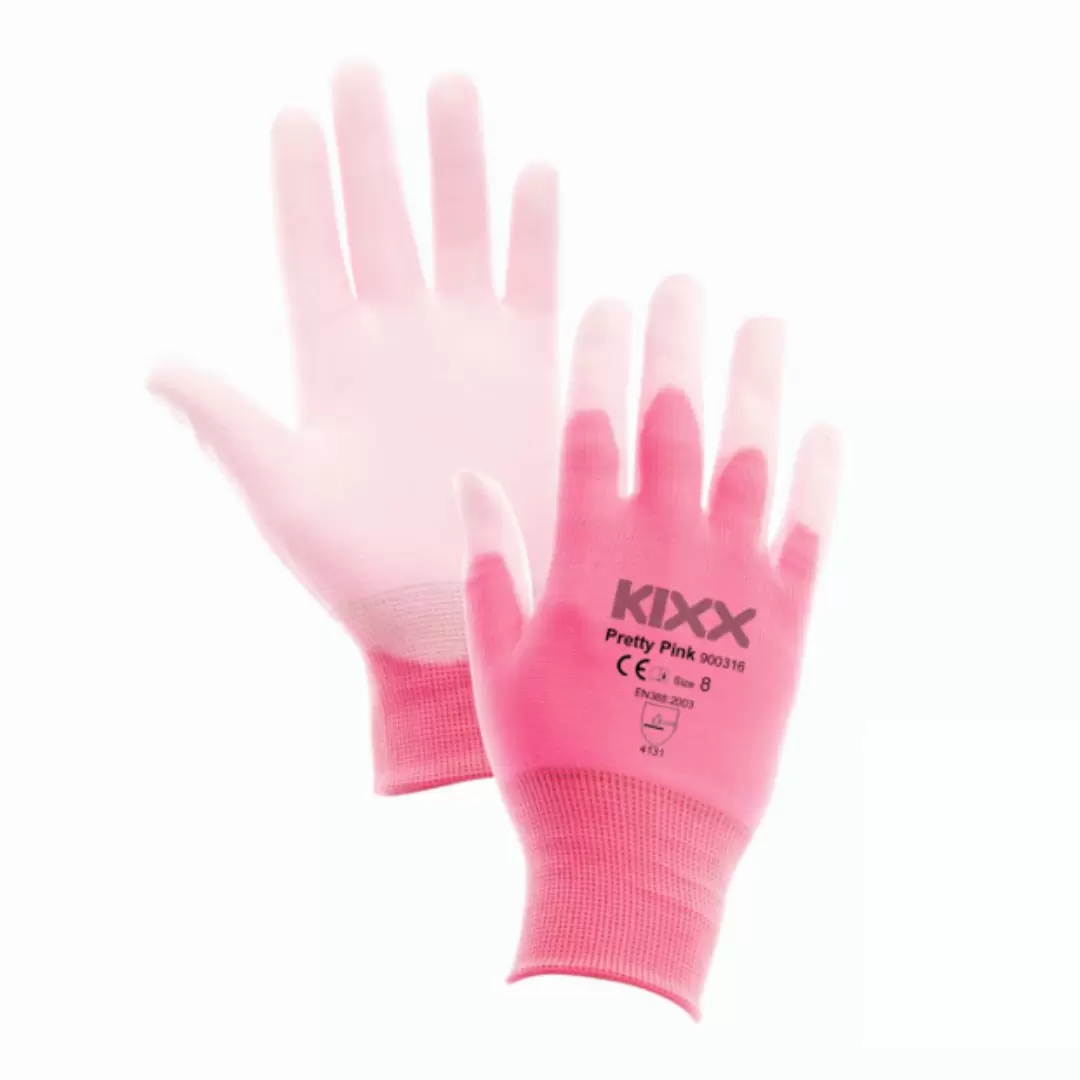 Kixx Handschoen Pretty Pink - Maat 8