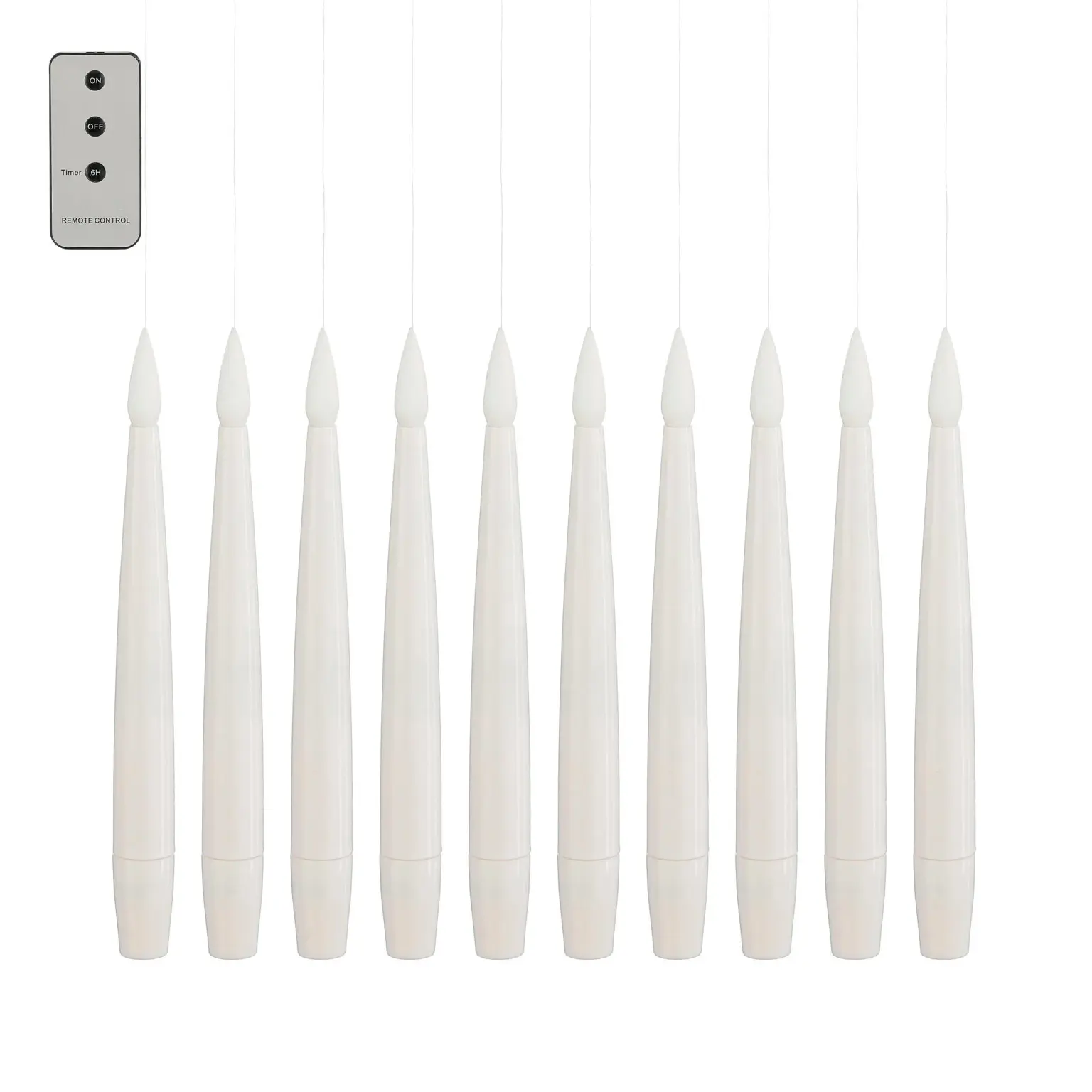 Luca Lighting LED Hangende kaars - H15,5 - set van 10 stuks