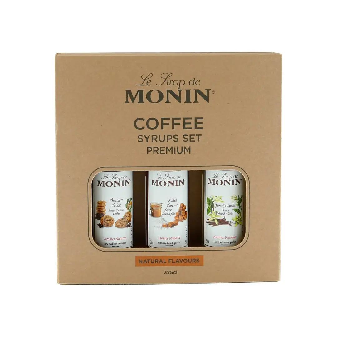 Monin Mini Koffie Siropen Set 3 x 5cl