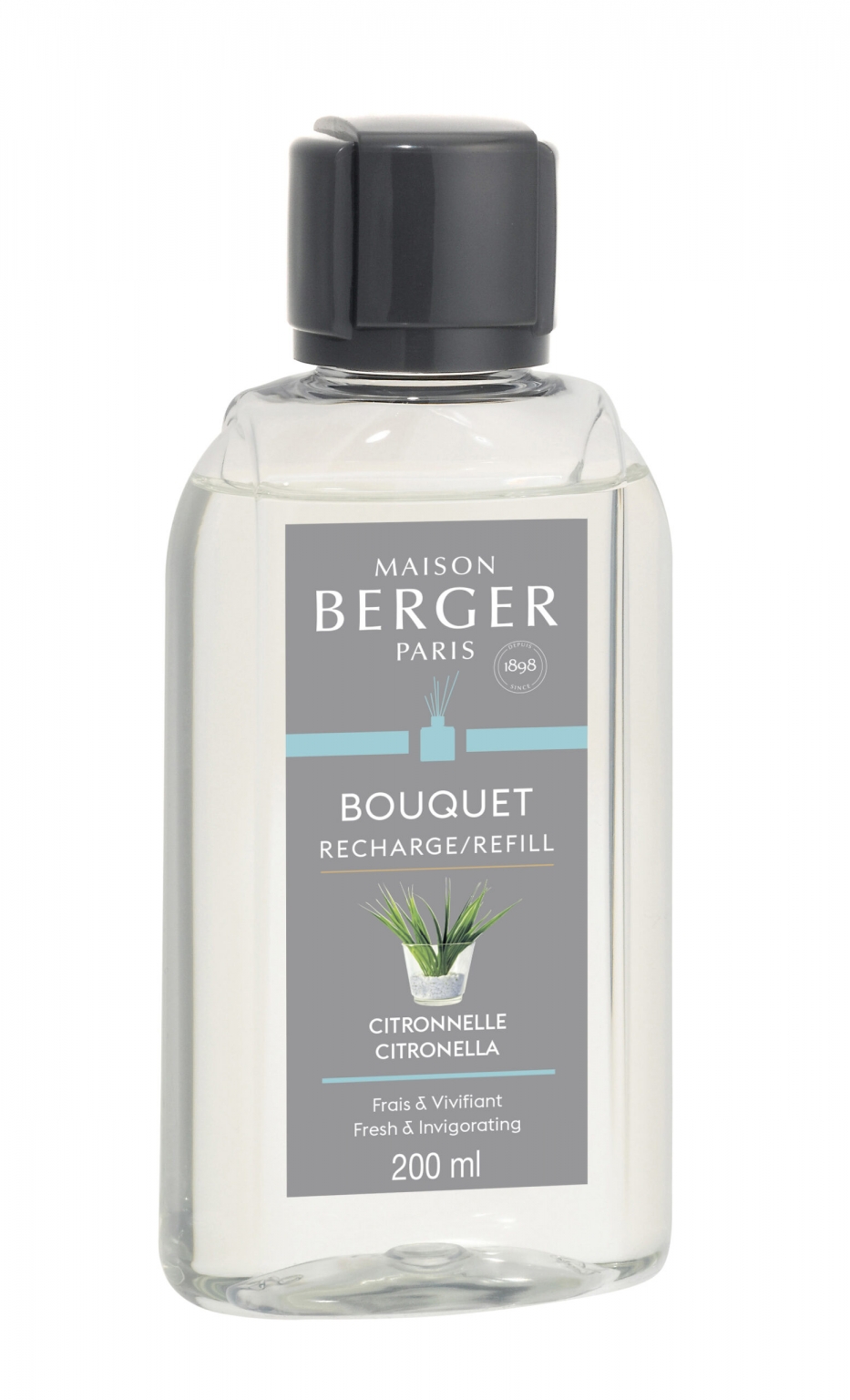 Navulling parfumverspreider met sticks 200ml Citronelle / Citronella